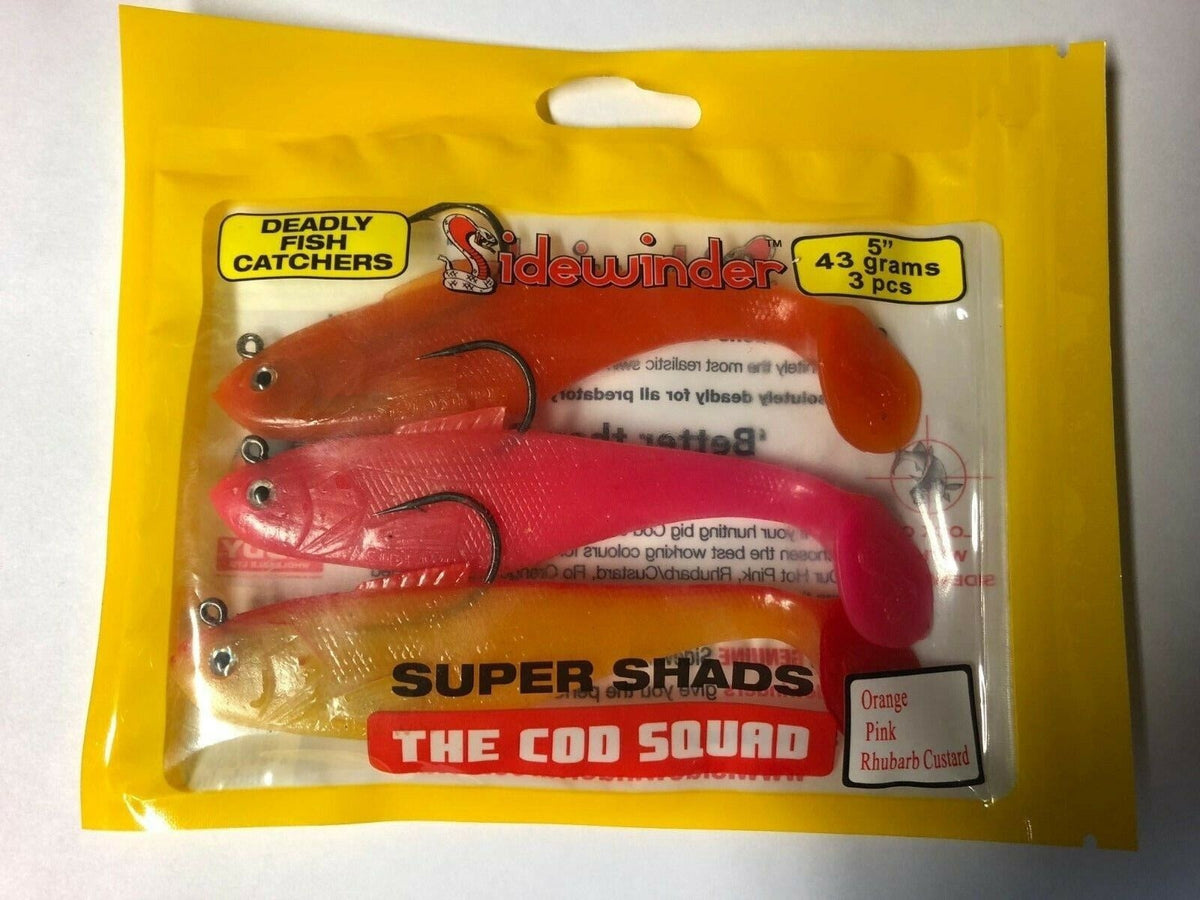 Sidewinder New Solid Super Shads 5in – Billy's Fishing Tackle